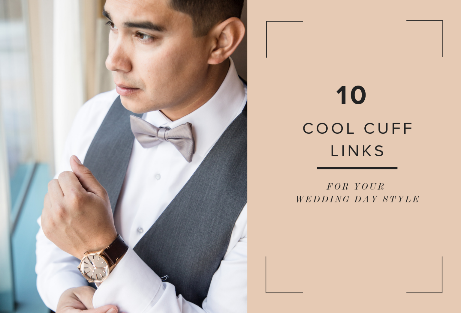 10 Cool Cuff Links To Show Off Your Personal Wedding Style | Love Inc. Mag