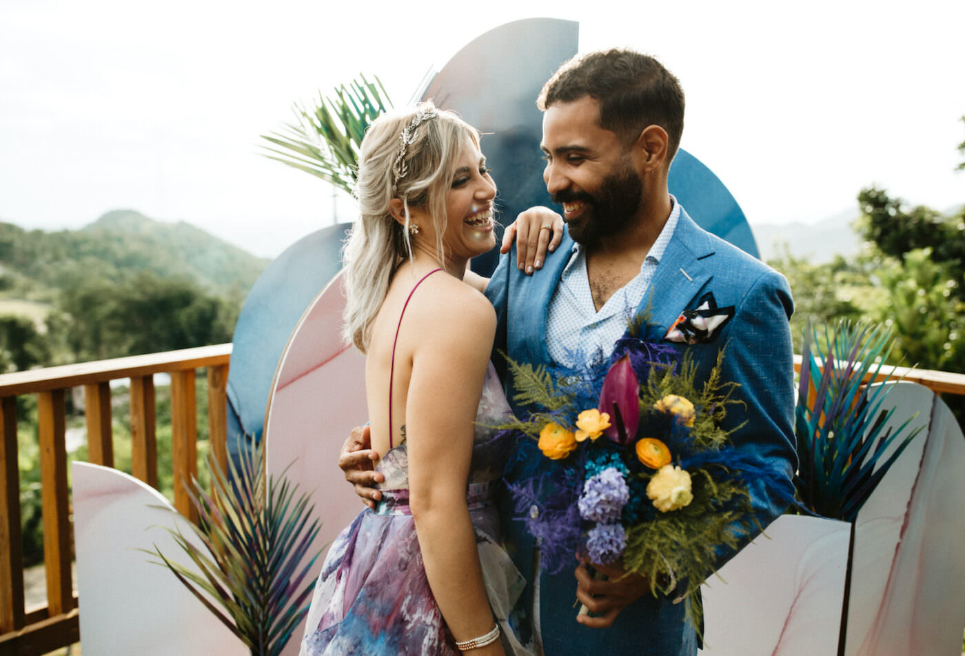 Puerto Rico Microwedding With Modern Colorblock Design | Love Inc. Mag